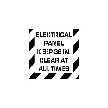 Nmc STENCIL, ELECTRICAL PANEL KEEP 36 PMS236 | Zoro